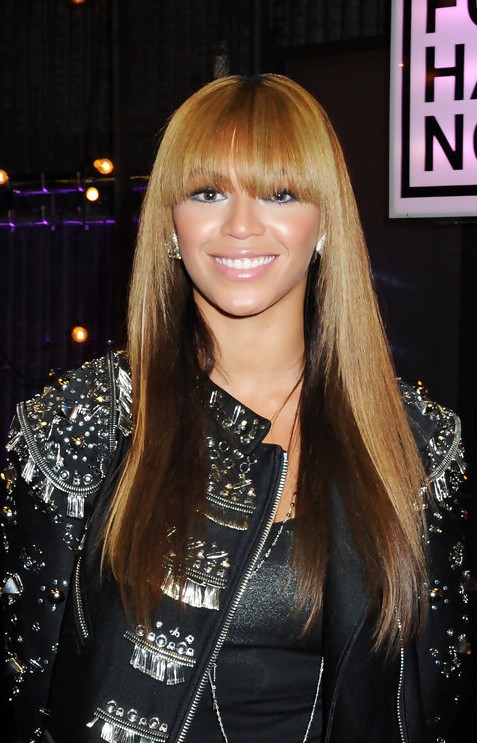 Half Up Half Down Ombre Hairstyle from Beyonce Knowles - Hairstyles Weekly