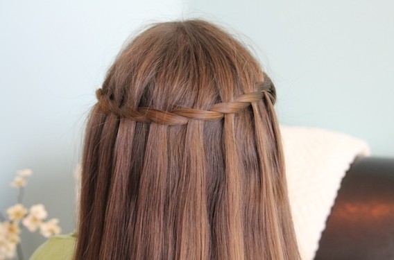 Waterfall Braid - Hairstyles Weekly