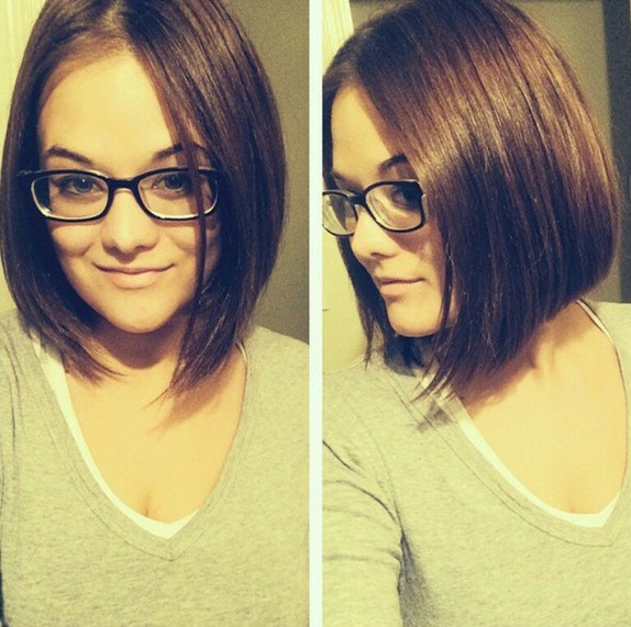Cute Short Bob Hairstyle With Glasses Hairstyles Weekly