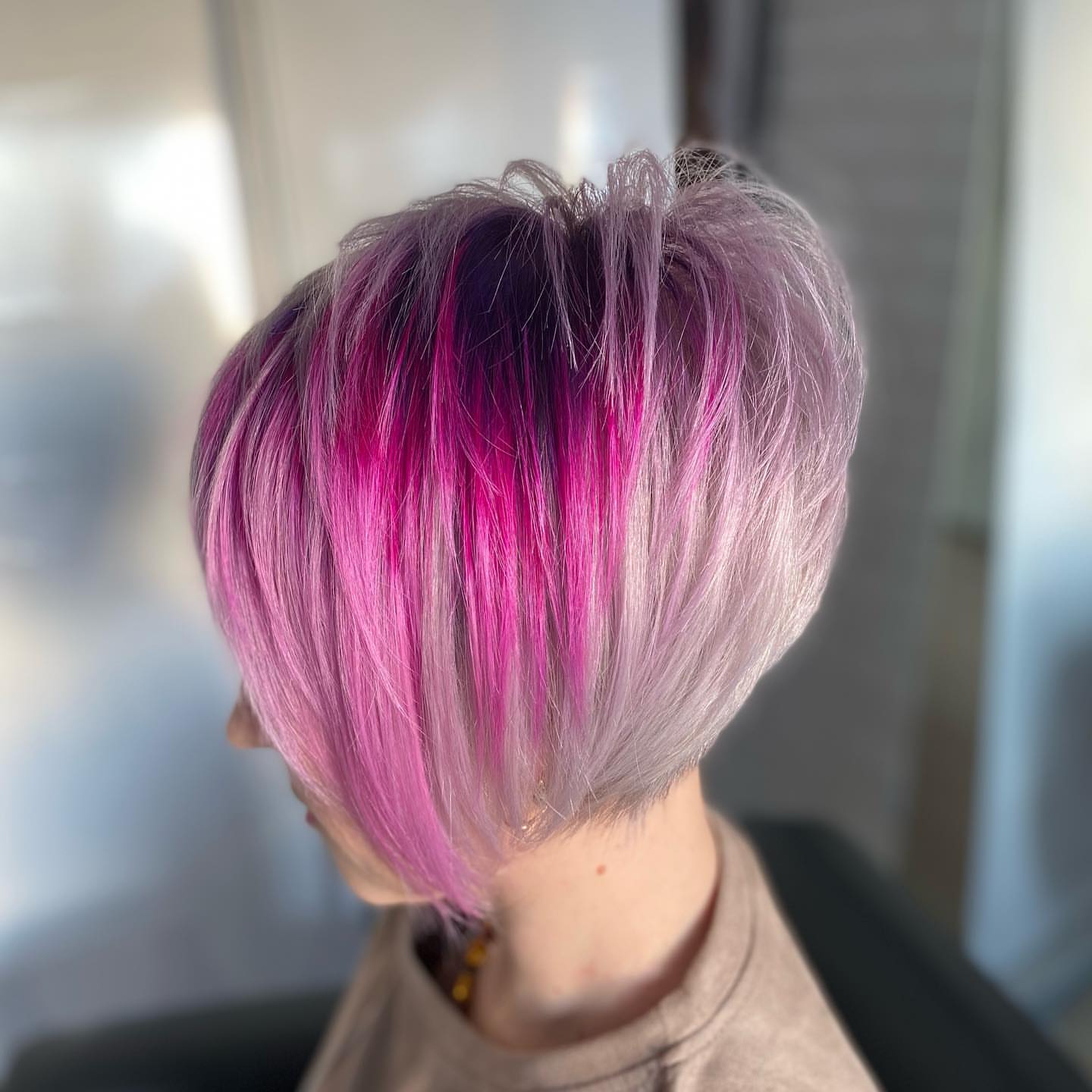 Short Pink Hair