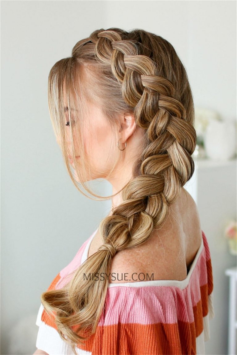 40 Cute Reverse French Braids for Girls - Hairstyles Weekly