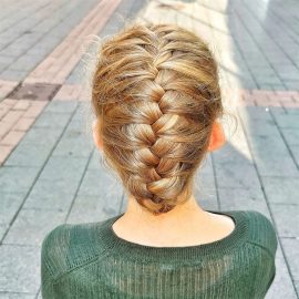 40 Cute Reverse French Braids for Girls - Hairstyles Weekly